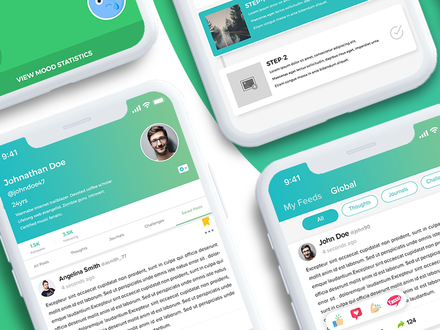 Social Networking App Concept by Techugo on Dribbble