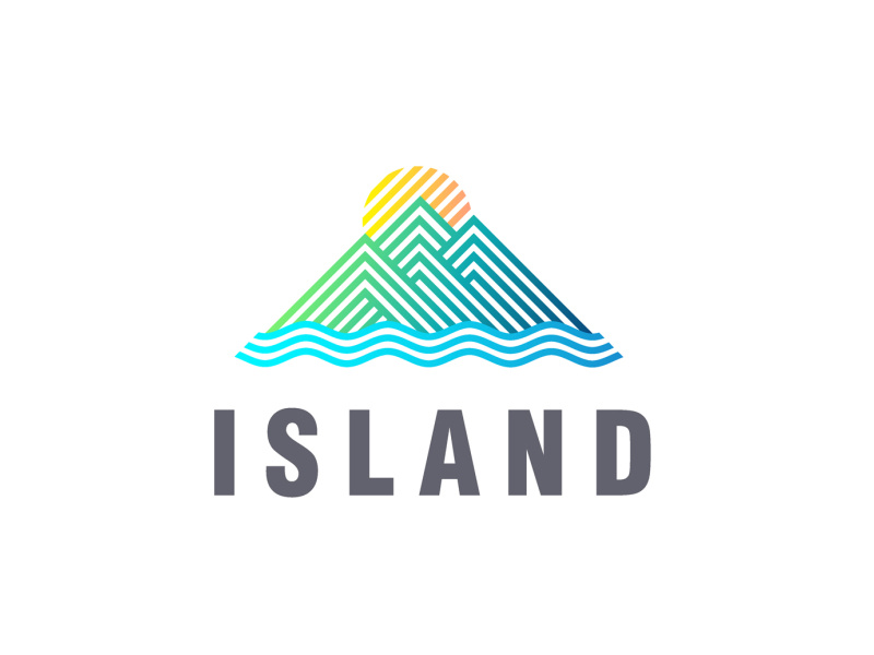 Island Logo by Irina Karpinchik on Dribbble