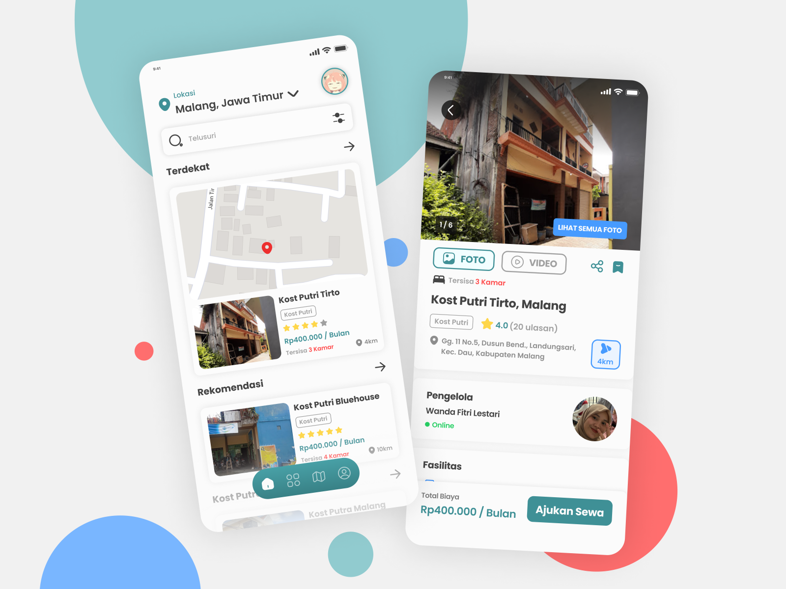 Boarding House Mobile App Concept by Arya 🐨 on Dribbble