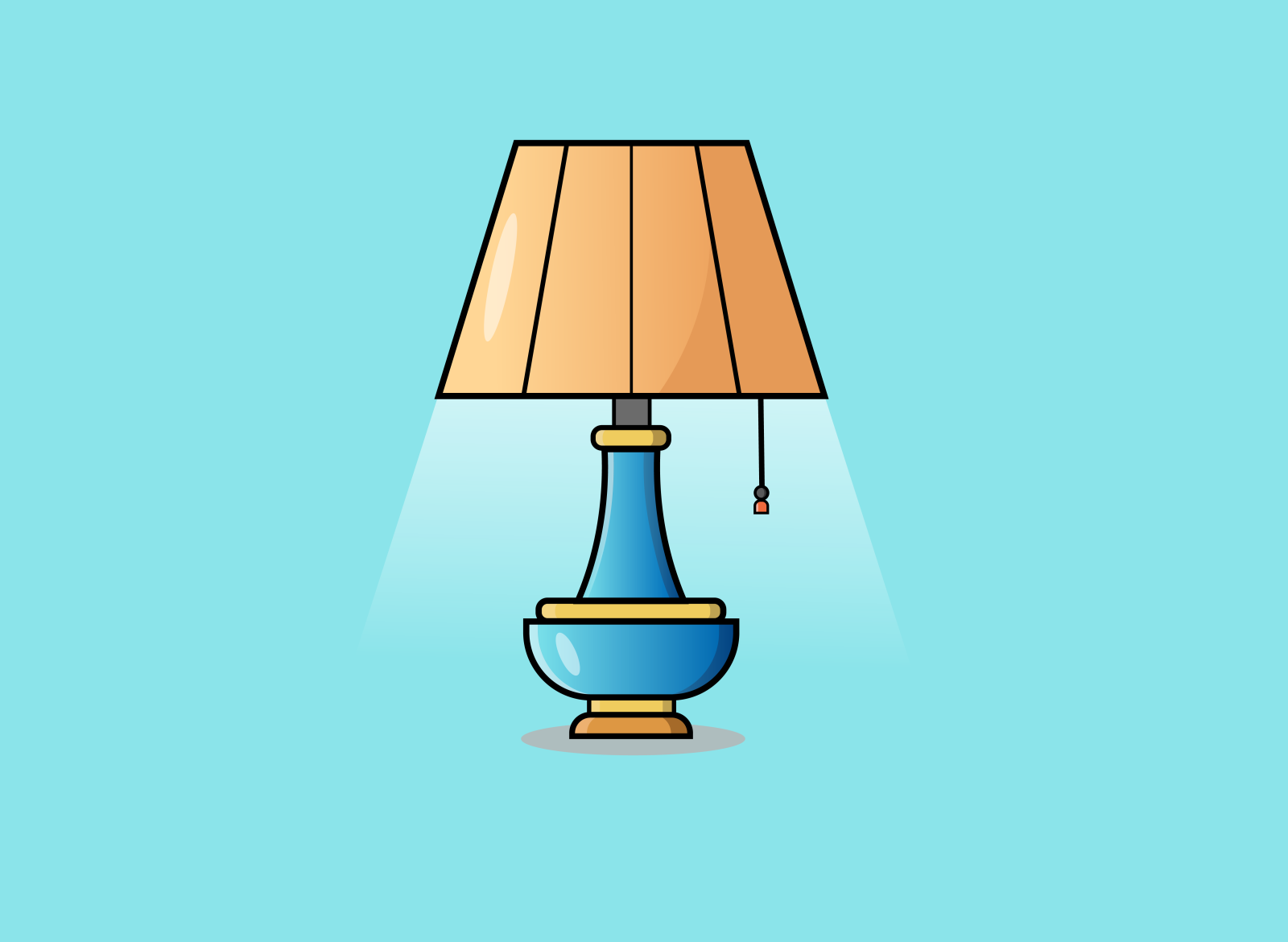Light lamp- vector illustration by Jeevak Raj S on Dribbble
