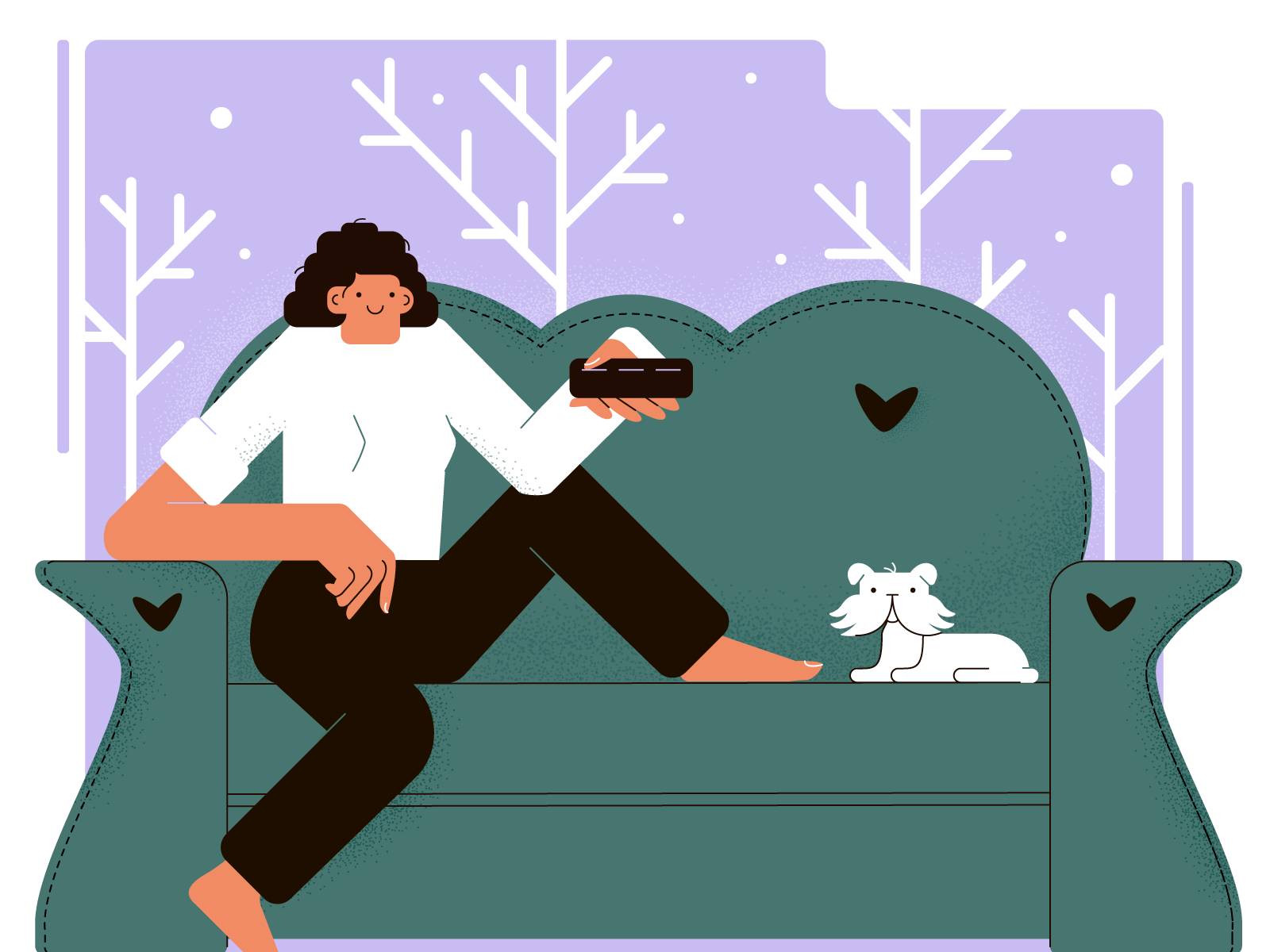 tv girl by Daria on Dribbble