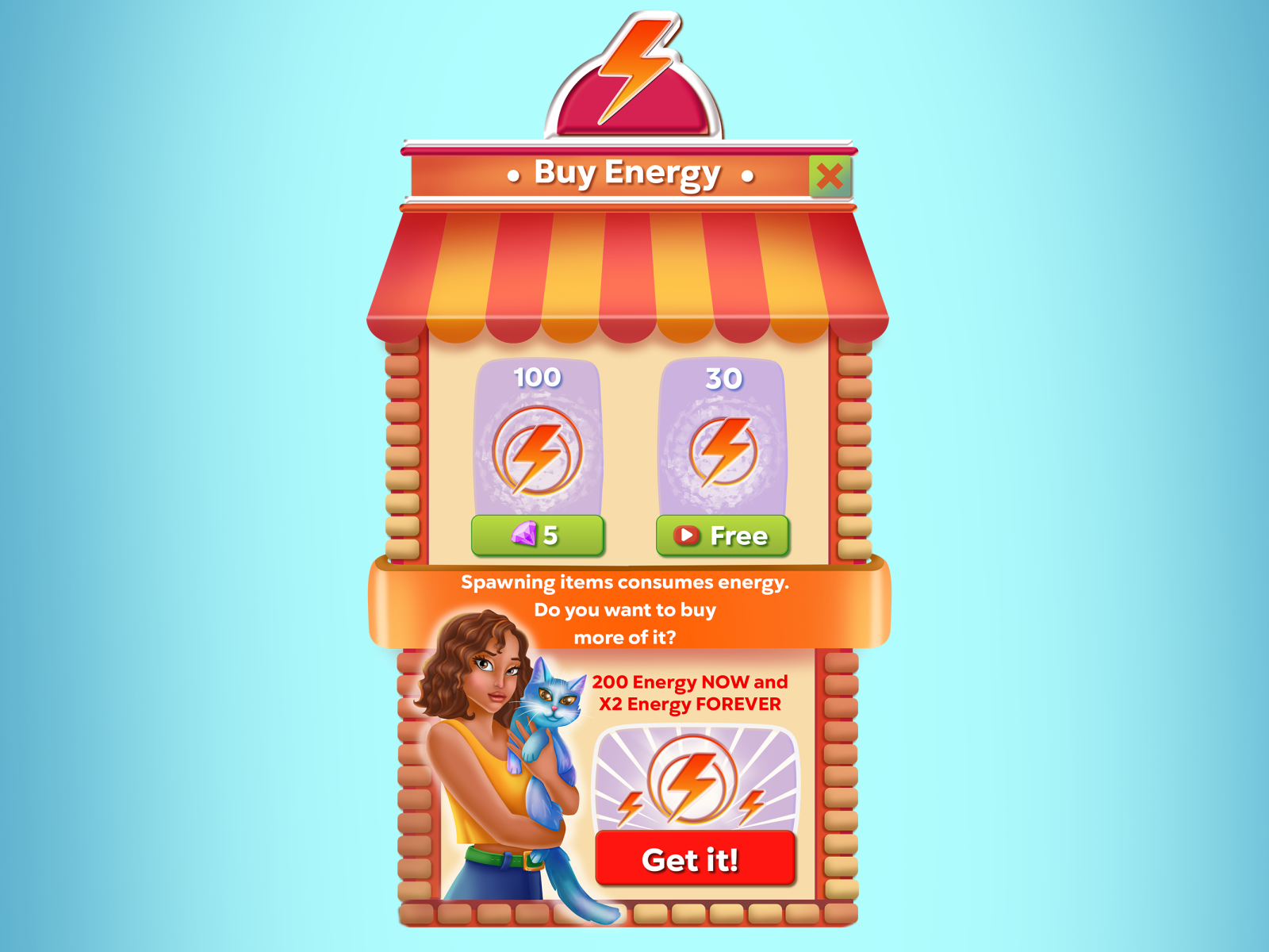 User Interface For Casual Game by Veronika Pozdniakova on Dribbble