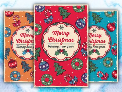Christmas Greeting Cards by olgameola on Dribbble