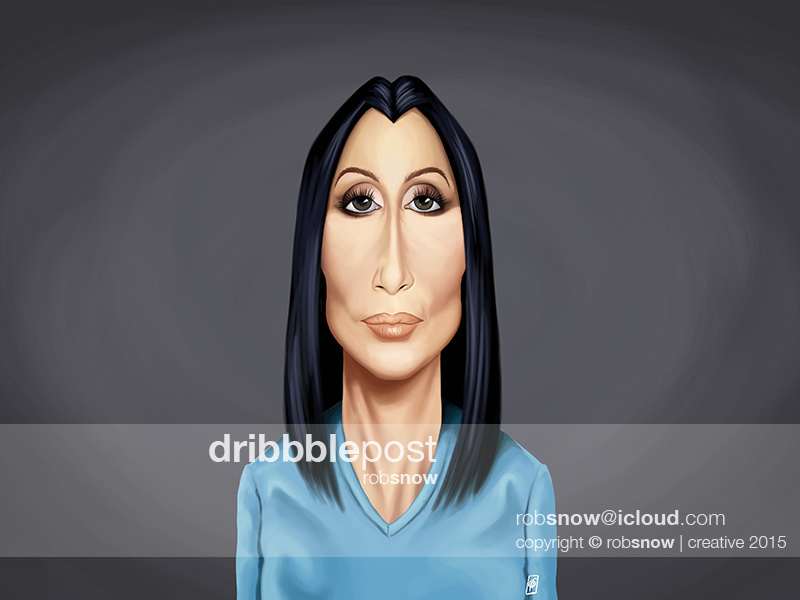 Celebrity Sunday - Cher by Rob Art | illustration on Dribbble