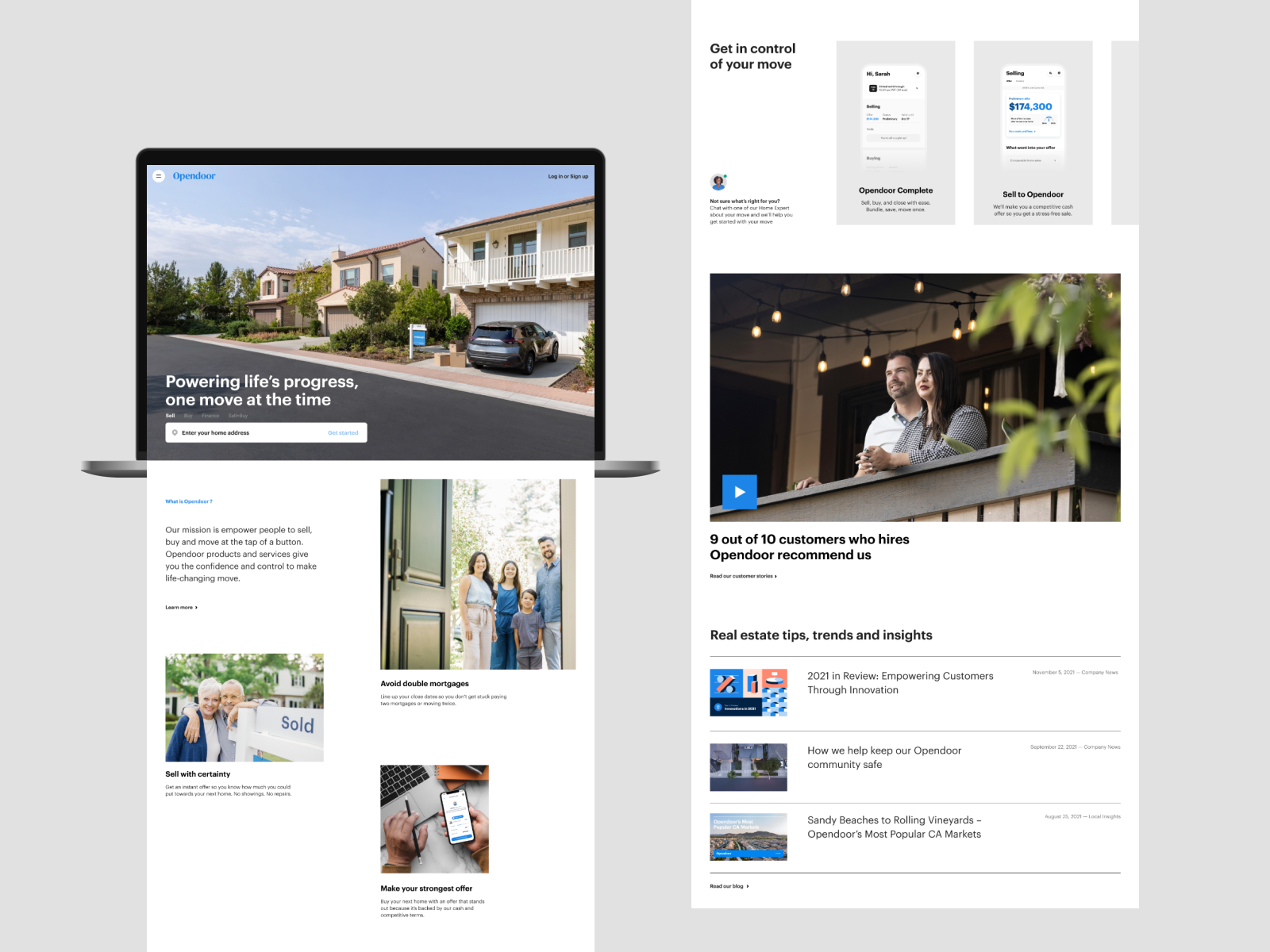 Homepage layout experiments by Nicolas Solerieu on Dribbble