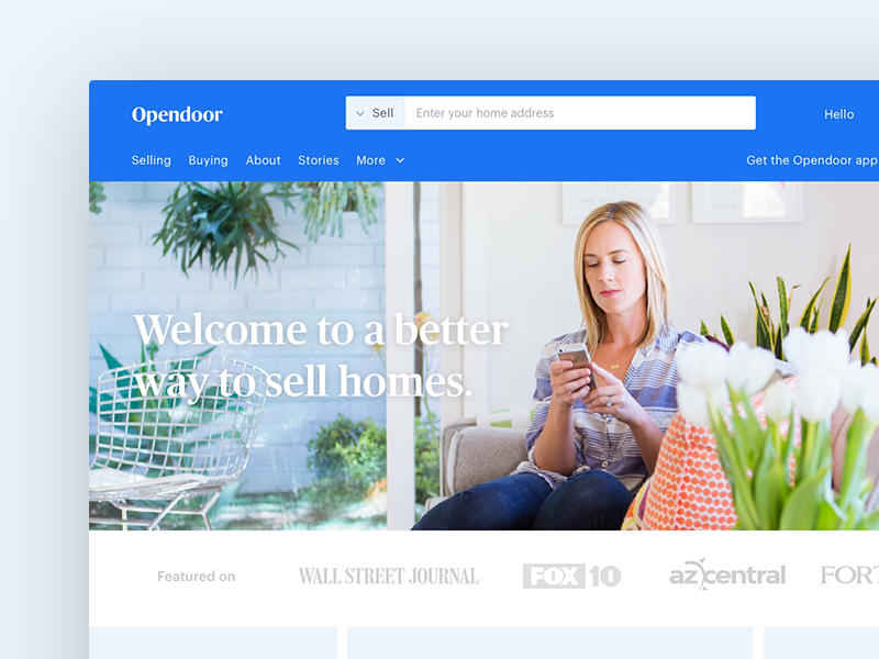 Amazon header layout by Nicolas Solerieu on Dribbble