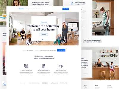 Homepage layout by Nicolas Solerieu on Dribbble