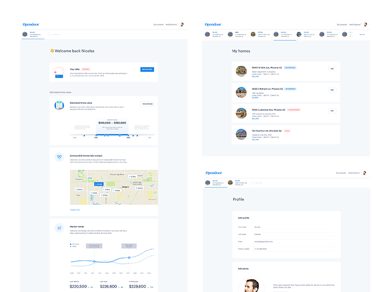Dashboard UI iterations by Nicolas Solerieu on Dribbble