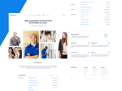 Benefits section by Nicolas Solerieu for Opendoor Design on Dribbble