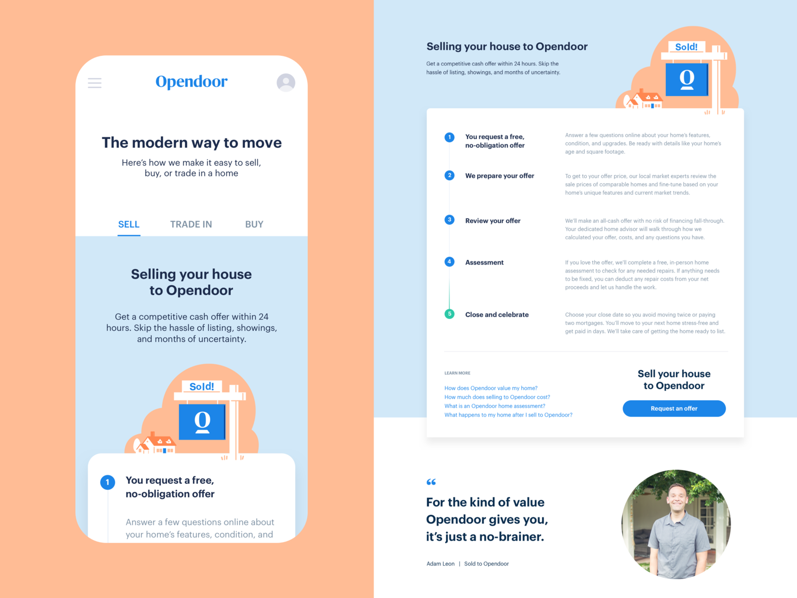 How it works responsive page by Nicolas Solerieu for Opendoor Design on ...