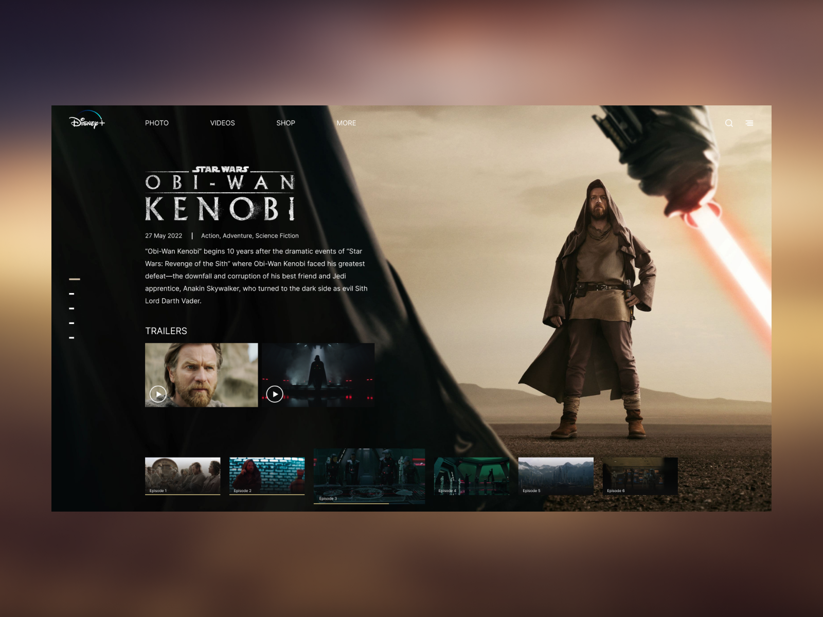 Obi-Wan Kenobi - movie landing page concept by Evgeny Production on ...