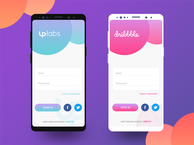 Login | Dribbble & Uplabs by Rohit Behl on Dribbble