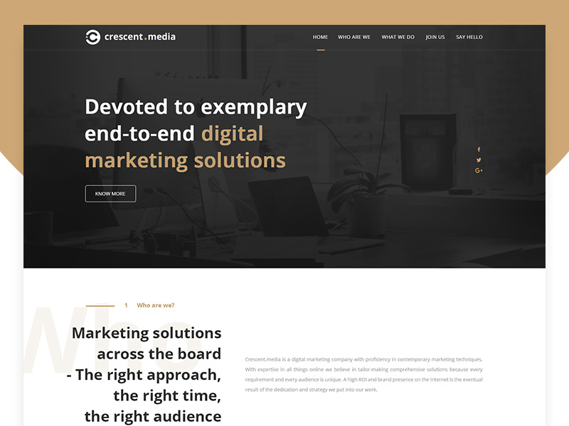 Crescent.media by Nikita on Dribbble