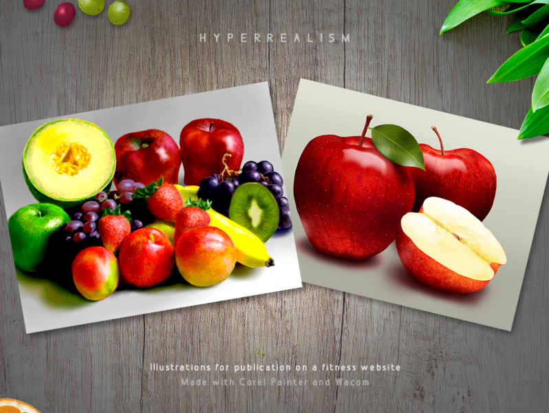 Fruits | hyperrealism by Lindembergue Filho on Dribbble