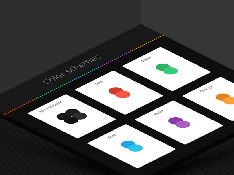 Color Schemes by Mihai Serban on Dribbble