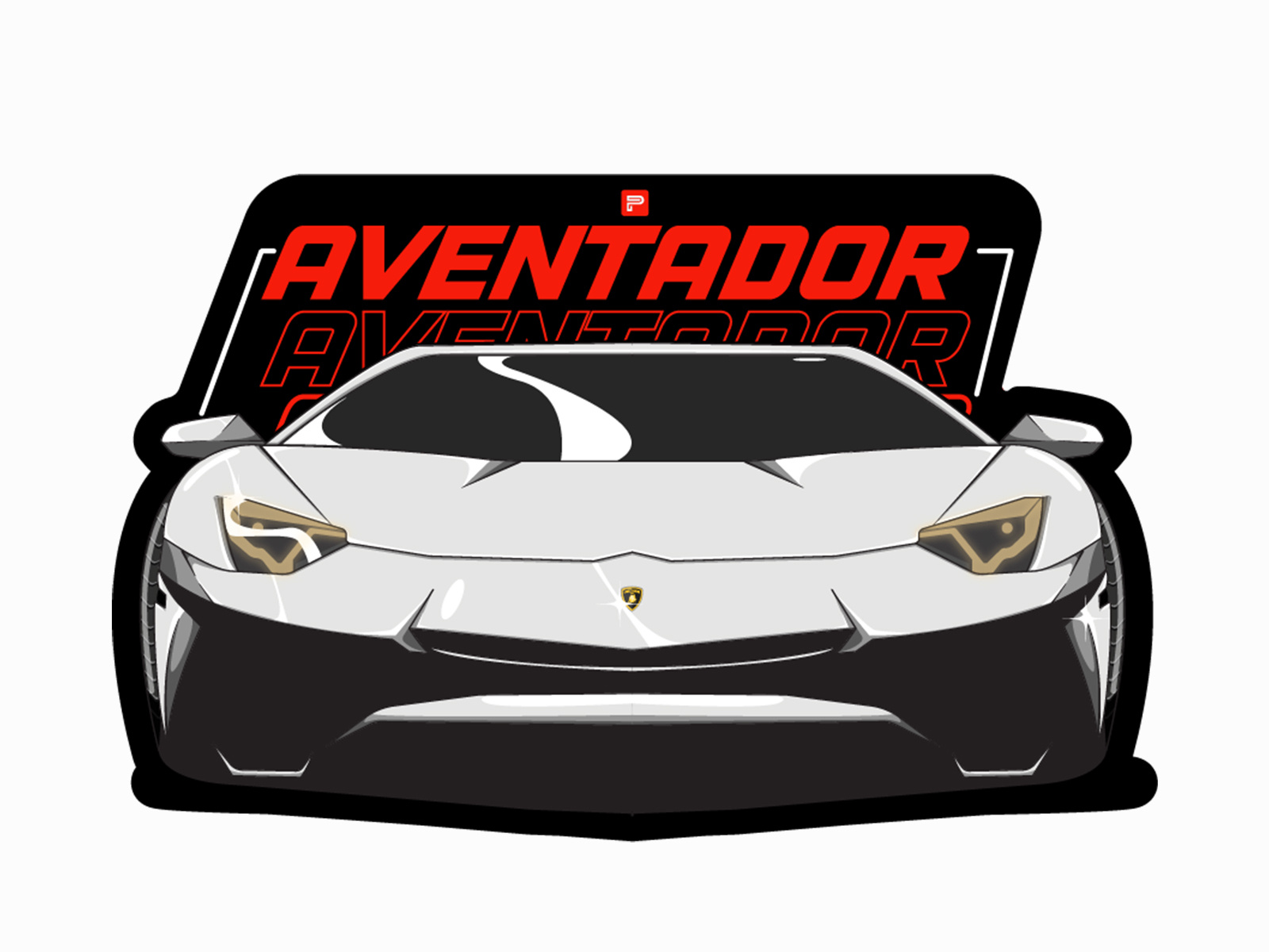 Lamborghini vector graphic by WG Studio™ on Dribbble