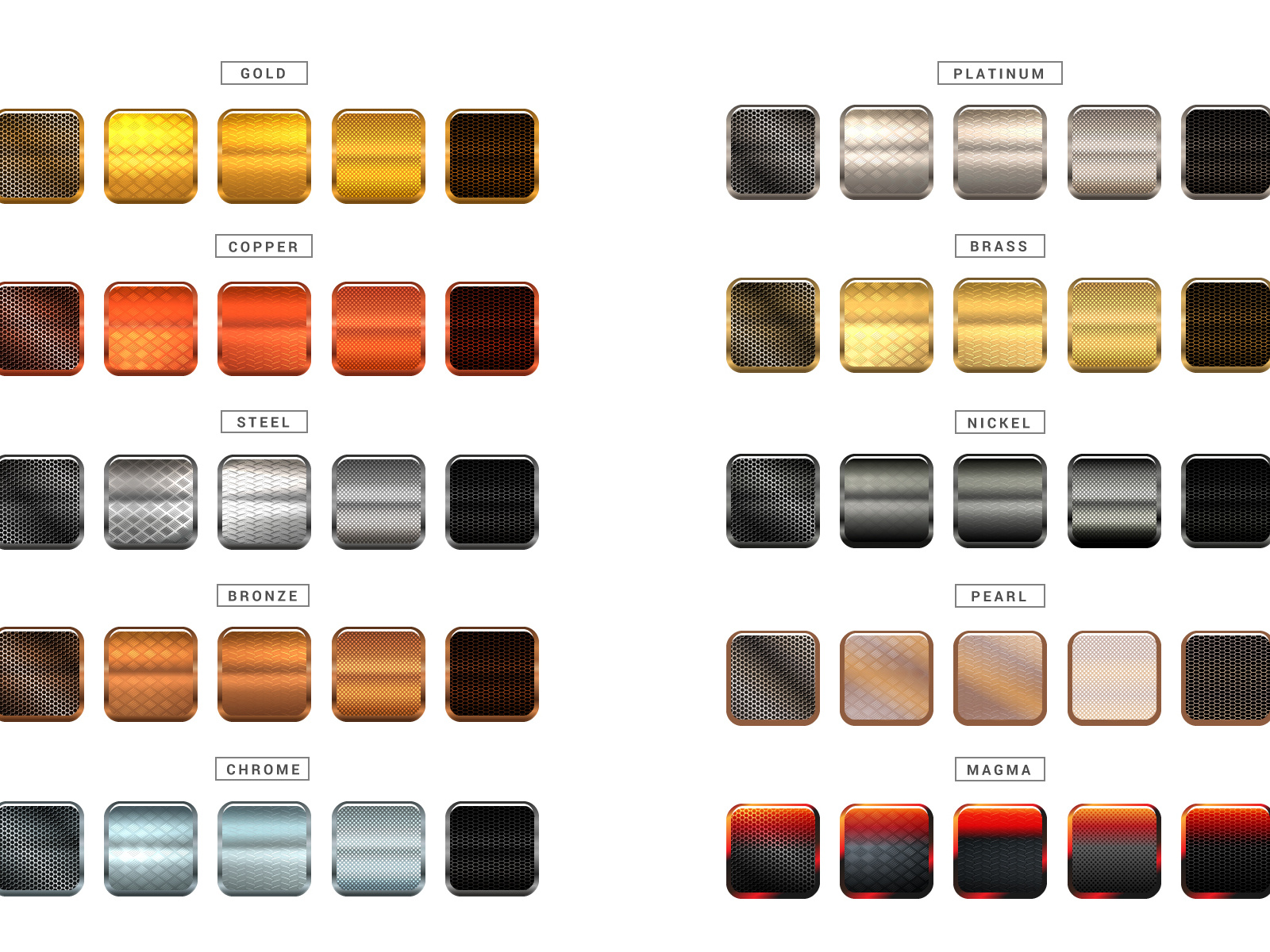 50 Metal Graphic Styles by Shoheb Jahangir on Dribbble