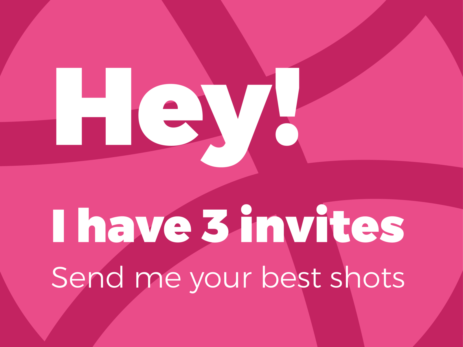 3 invites by Laura Palumbo on Dribbble