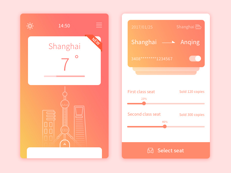Ticket alert page by xiefang for PP Design on Dribbble