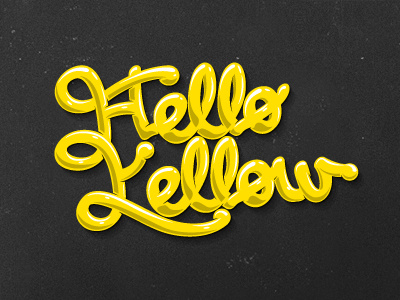 Hello Yellow by Roberto Quiñones on Dribbble
