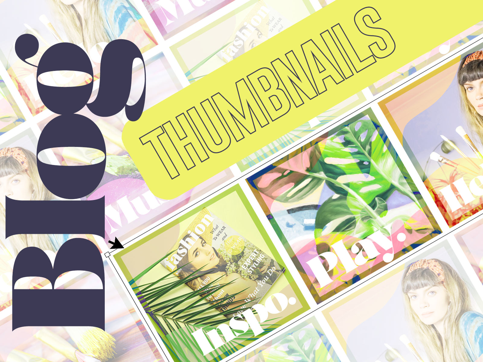 Blog Thumbnails by Kaeli VanFossen on Dribbble