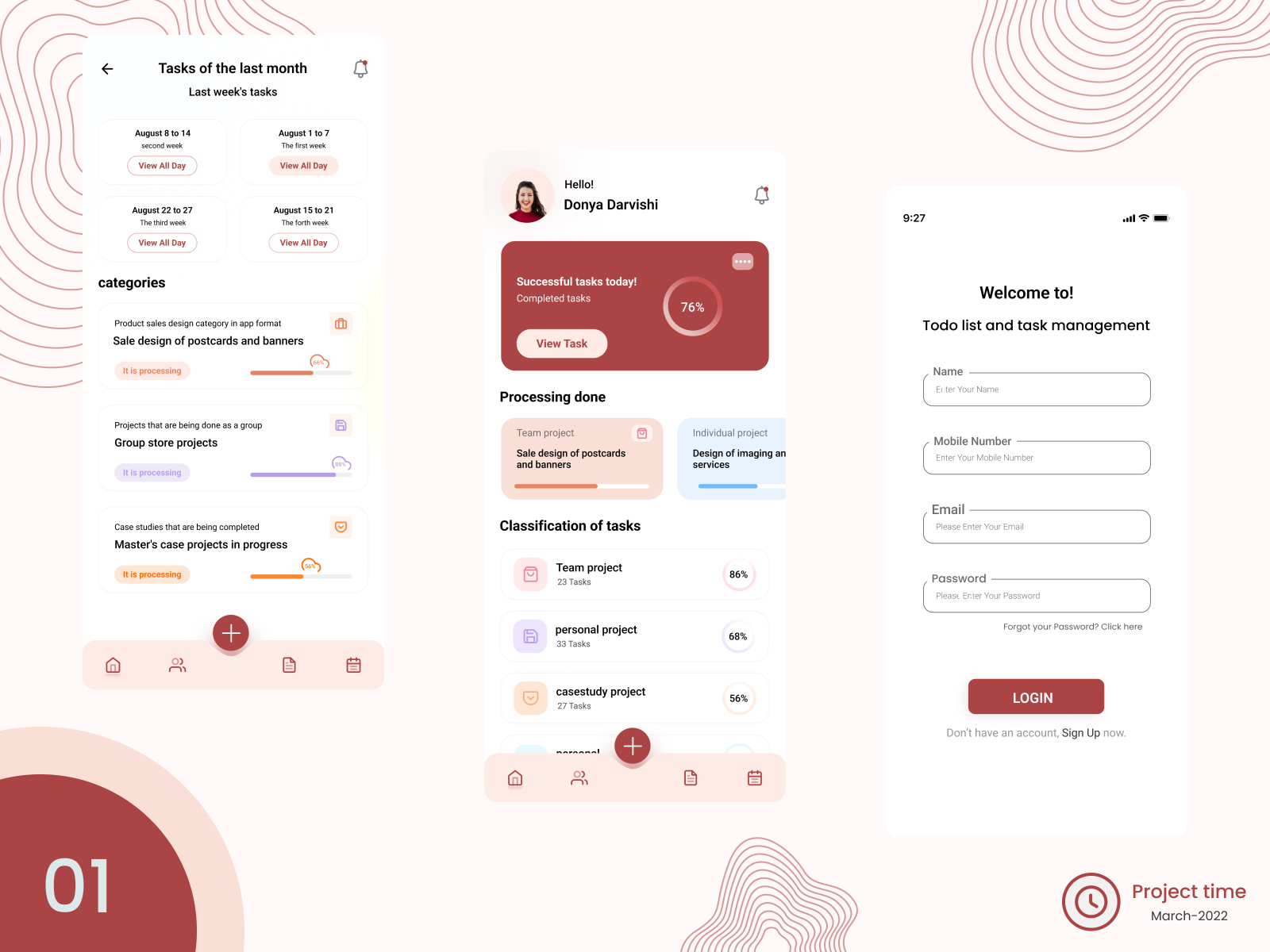 task management and control app by donya.uiux for Unicorn Studio on Dribbble