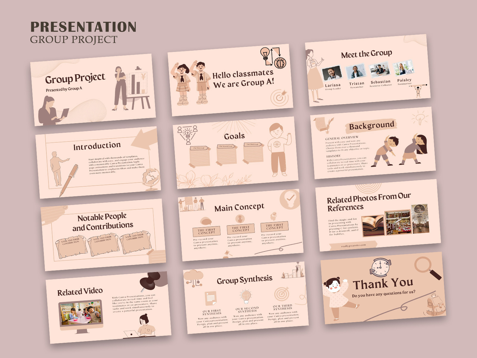 Modern Group Project Presentation by DesignByStore on Dribbble