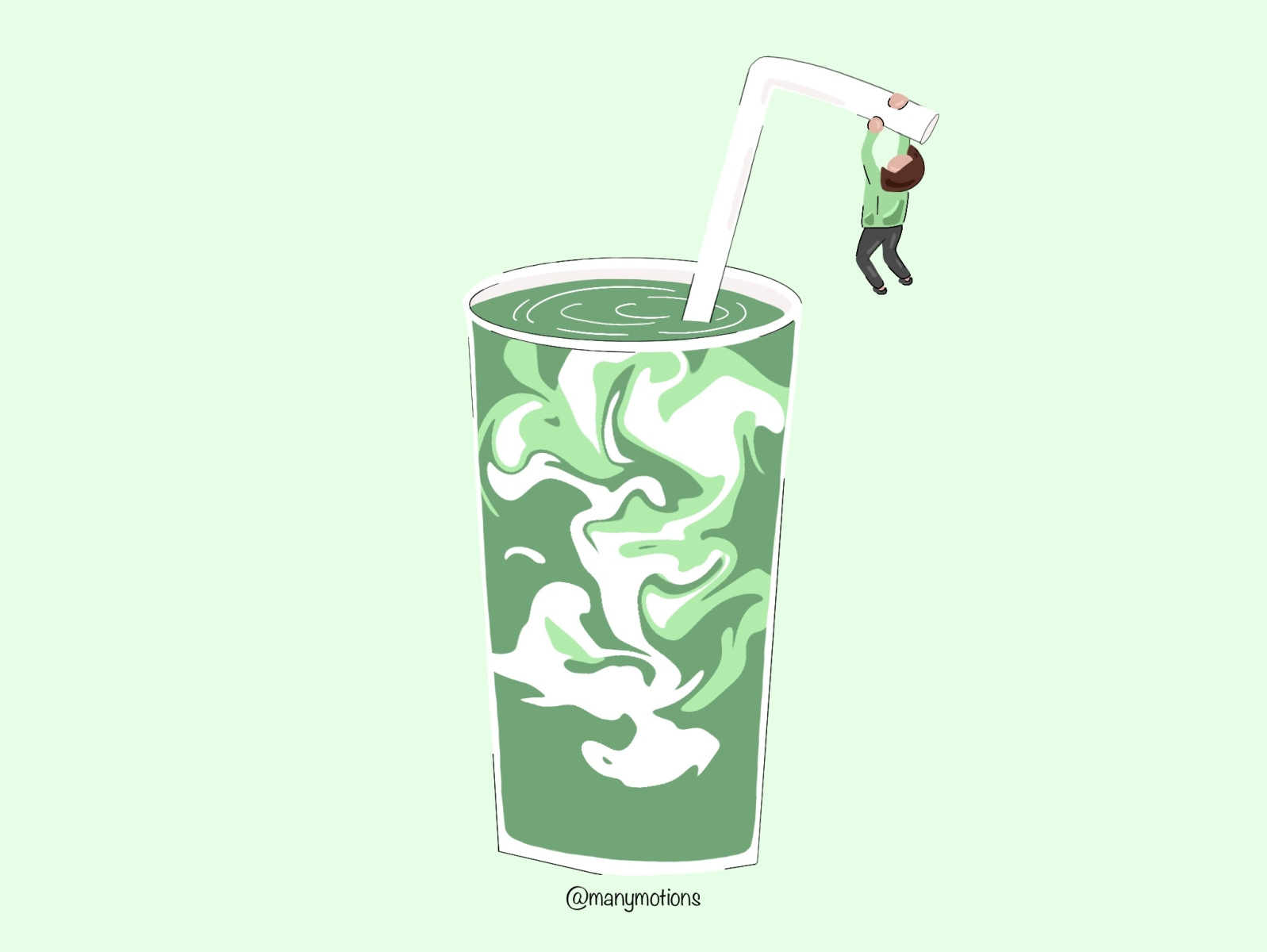 Iced Matcha? Always by Many Motions on Dribbble