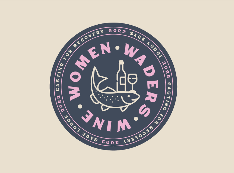 Women, Waders, and Wine Logo by Heather Hardman on Dribbble