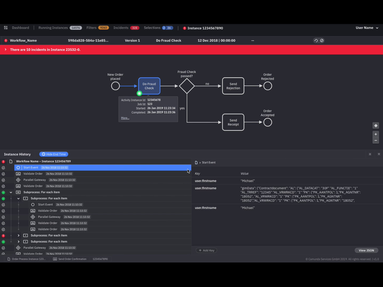 Camunda Operate Modal Window Effect by Nazli Kaya for Camunda Product ...