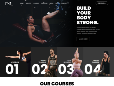 Beautiful Website design for GYM by Aqib Shahzad (Expert in WORDPRESS ...