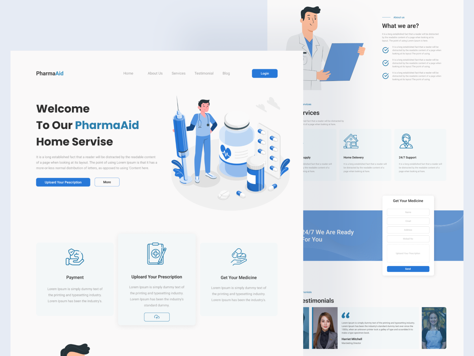 Pharmacy Landing Page UI Design by Sudipto Ghosh on Dribbble