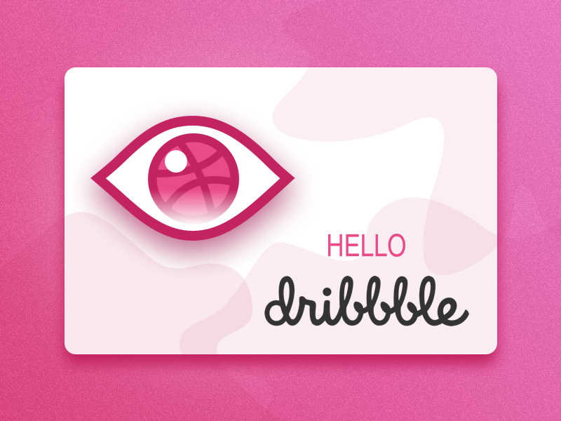 Hello Dribbble by tengrui on Dribbble