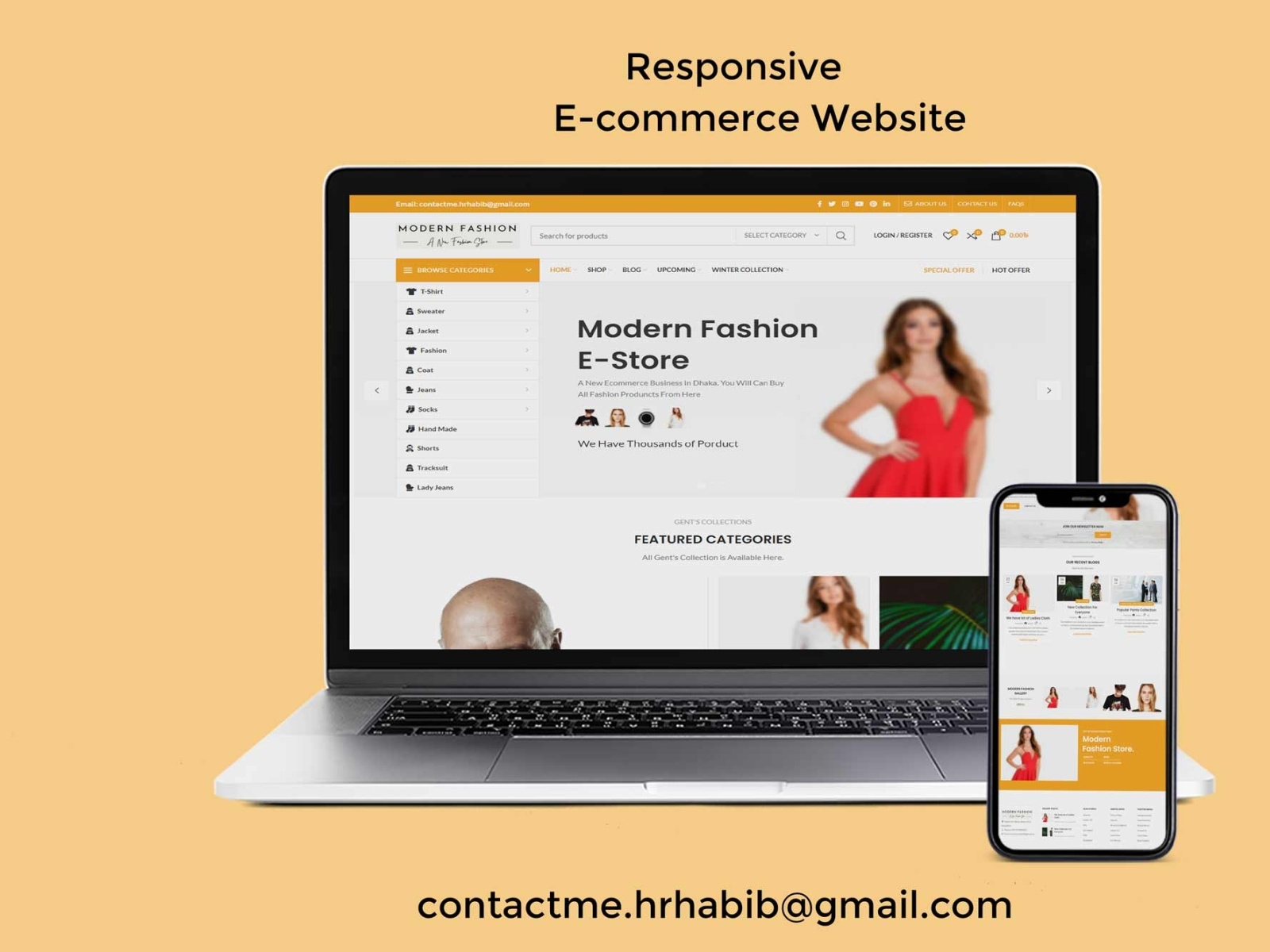 E-commerce Website by HabibCoder on Dribbble