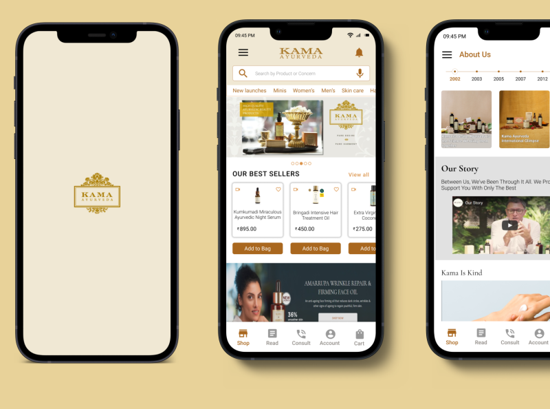 Kama Ayurveda Purchase App by Jawahar K on Dribbble