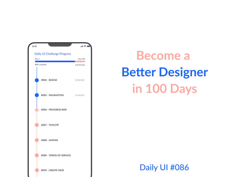 Daily UI — Progress bar by Pavel Koretskiy on Dribbble