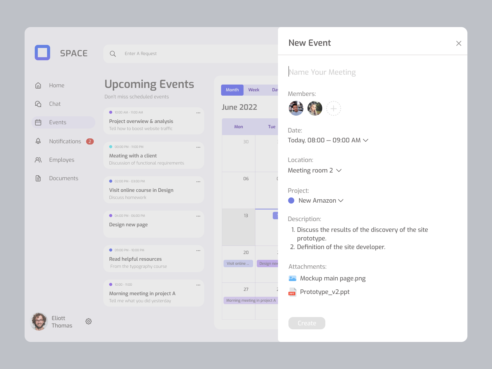 Daily UI — Create new by Pavel Koretskiy on Dribbble