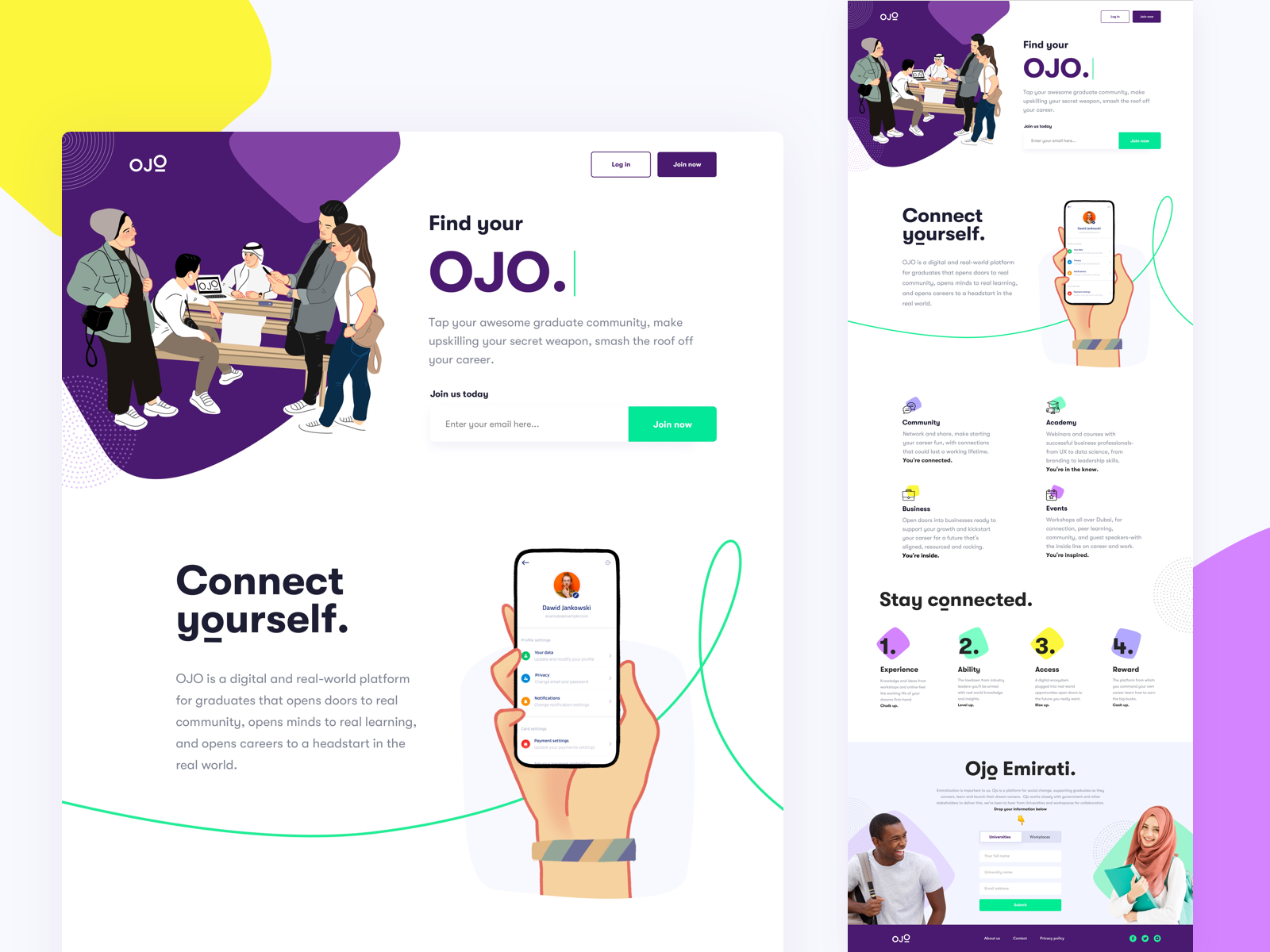 Find Your Ojo Website by Barb Mo for Fireart Studio on Dribbble
