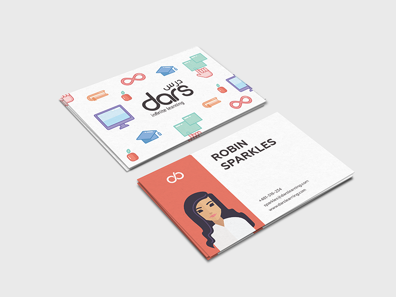 Dars Business Card by Barb Mo for Fireart Studio on Dribbble