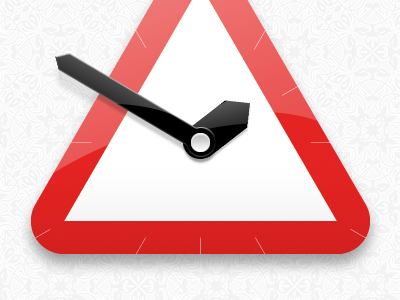 Clock Road Sign by Andrey on Dribbble