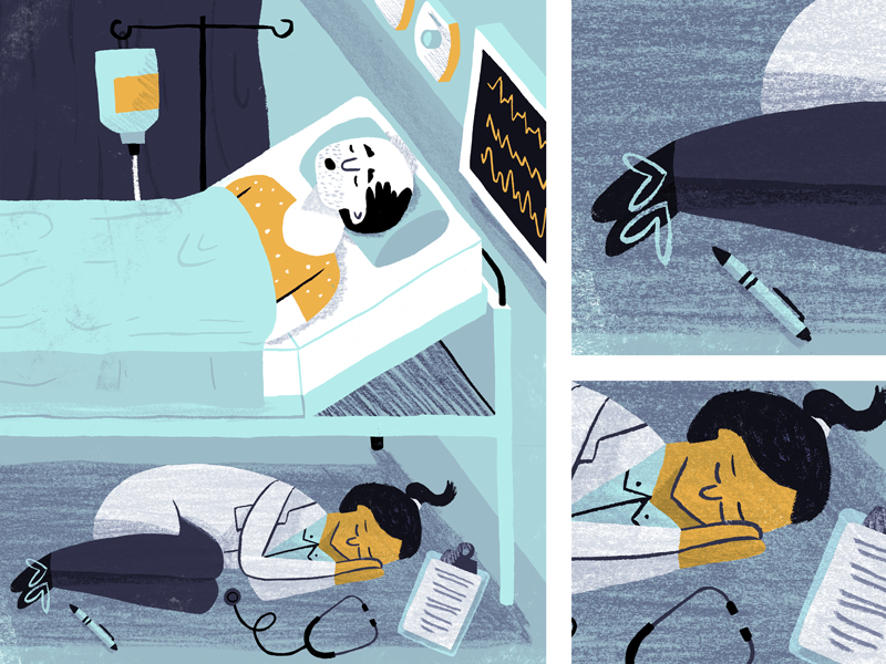 Does More Sleep Make for Better Doctors? by Alexander Mostov on Dribbble