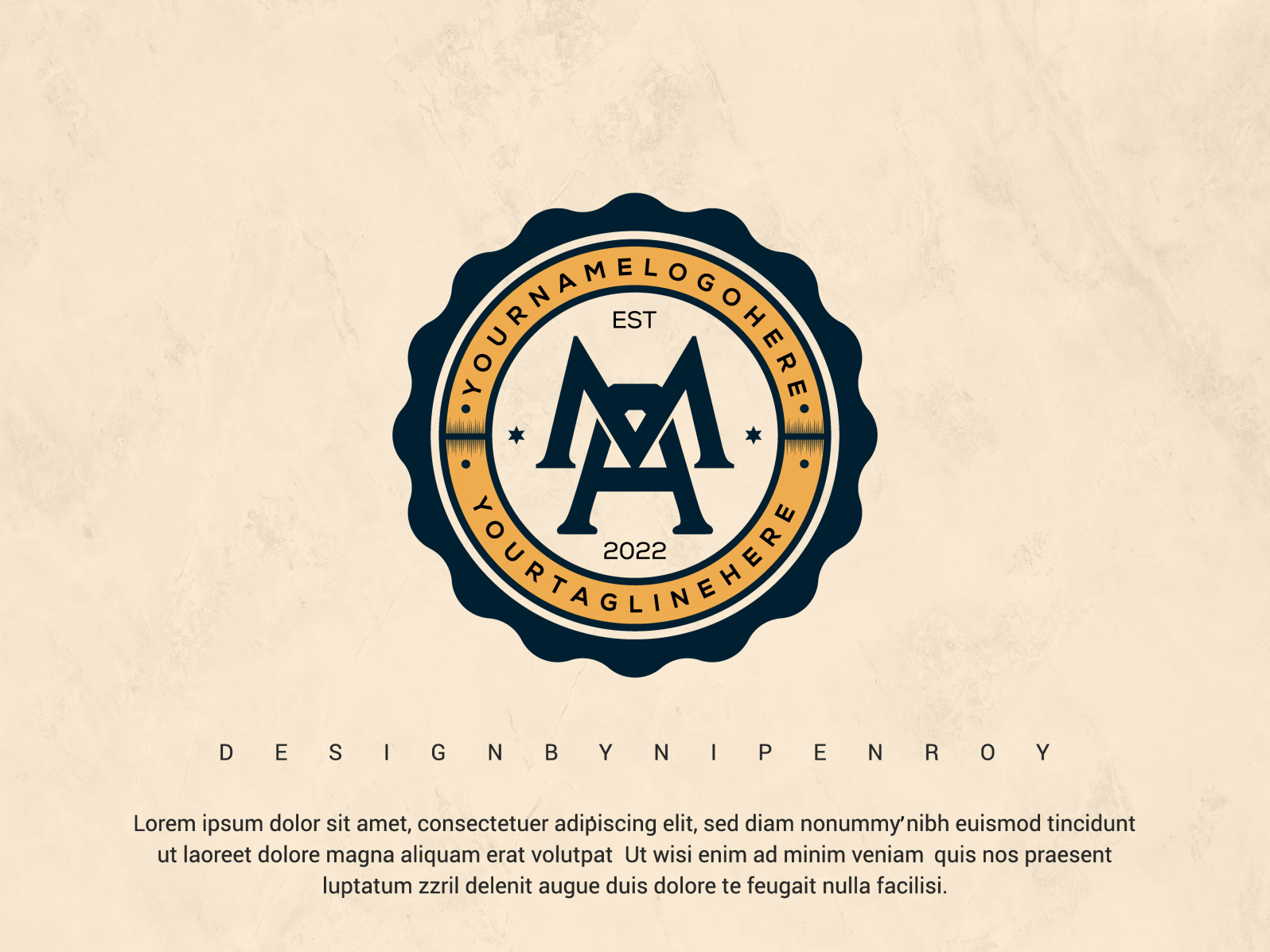 Retro Batch Logo by Nrepen Roy on Dribbble