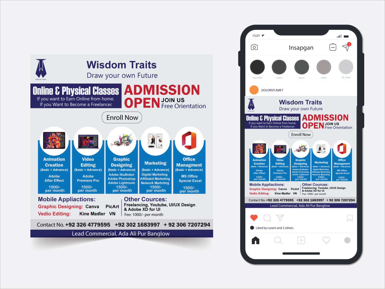 Social Media post by zarbakhat muneer on Dribbble