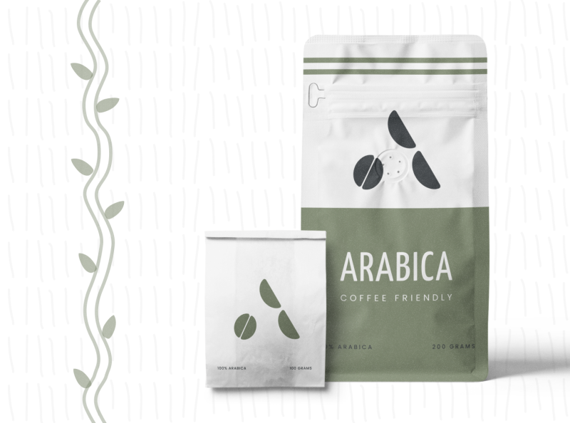 LOGO ARABICA package by Polina on Dribbble