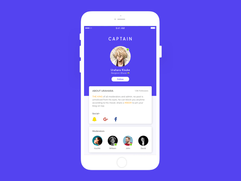 Blog Profile by Vimal on Dribbble