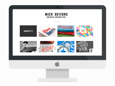 New Portfolio Site by Nick DeVore on Dribbble