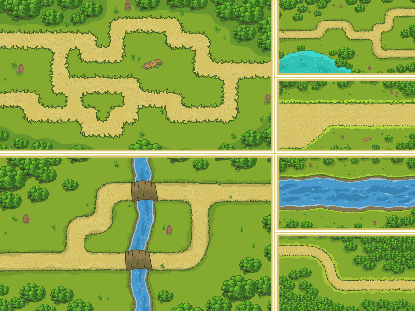 2D Game Maps by Reza Akbar on Dribbble
