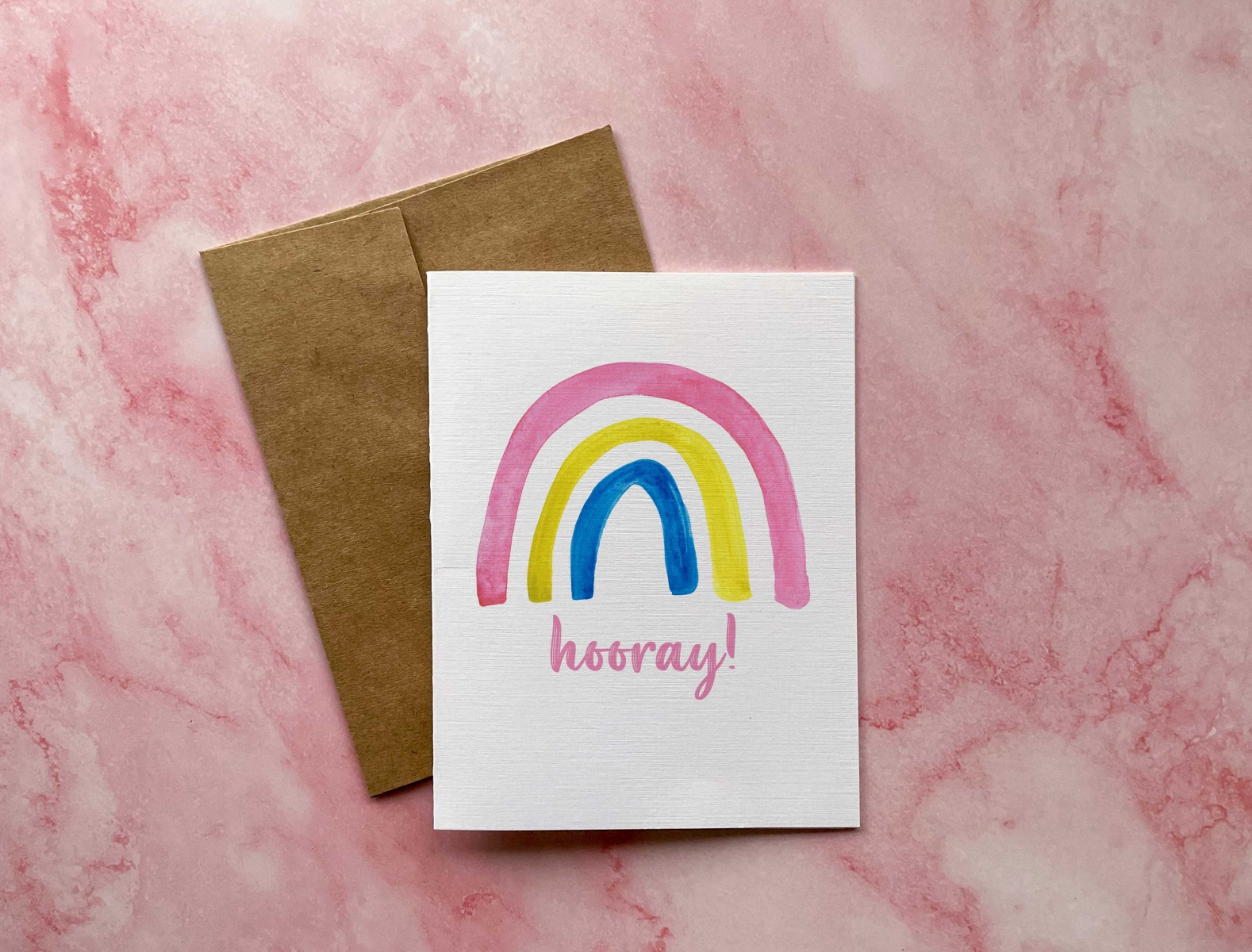 Pink Marble Greeting Card Mockup by Lis Bokt on Dribbble
