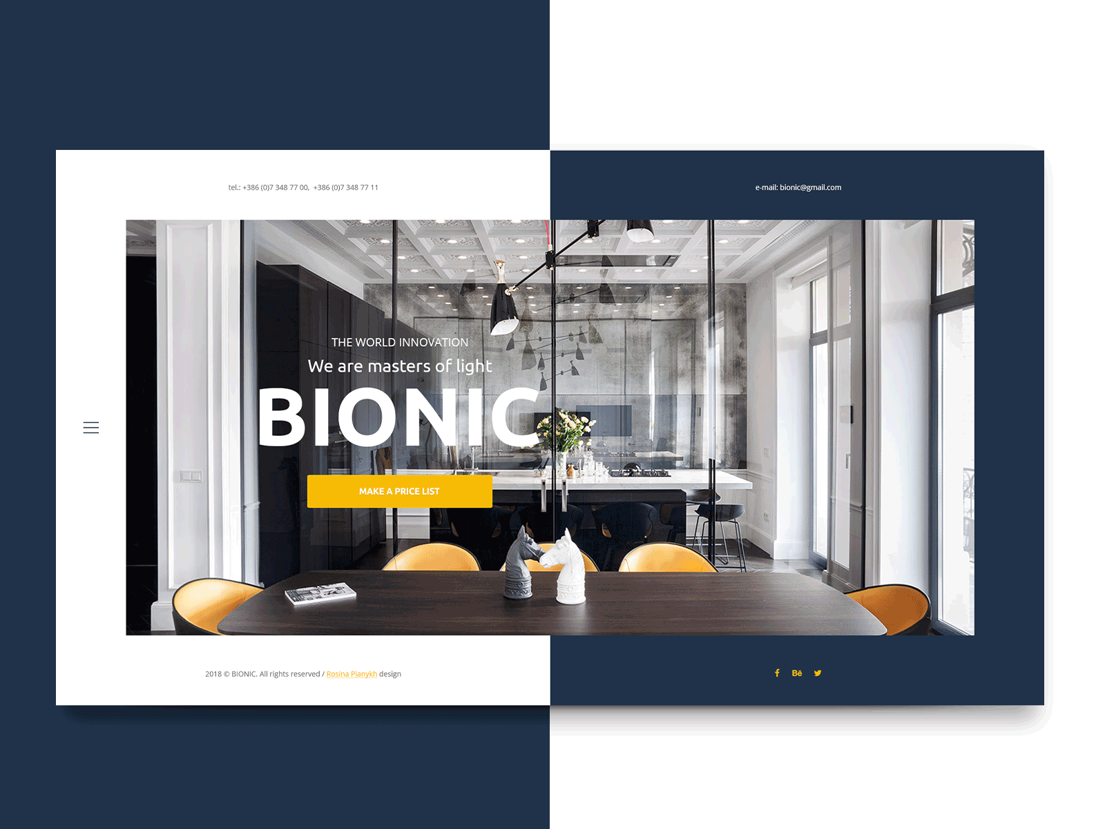 Innovation technology BIONIC site by Rosina Pianykh on Dribbble