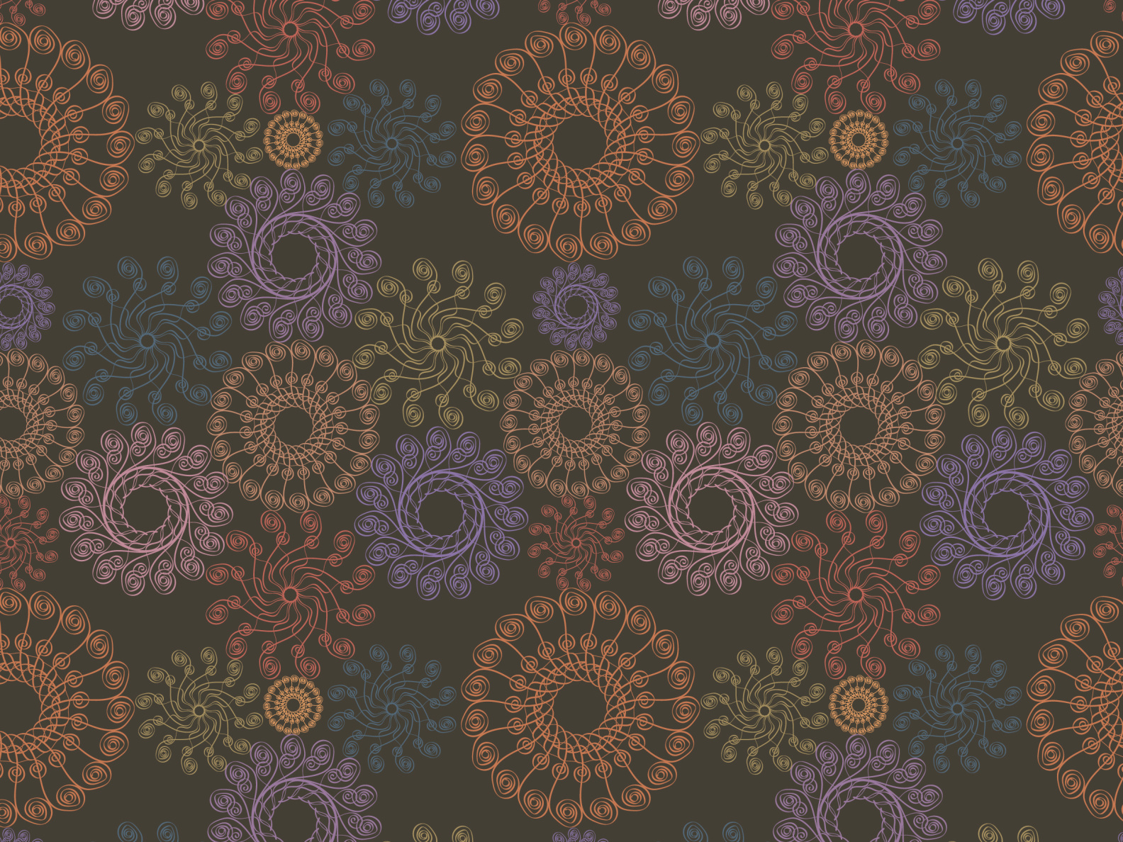 Pattern with lace by Olga on Dribbble